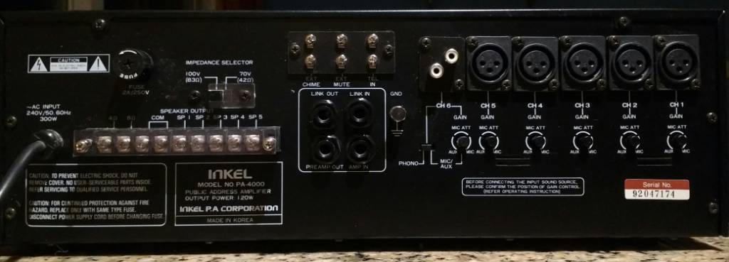 Foarte ieftin Profesional mixer amplificator Inkel PA-4000 putere 120 ...